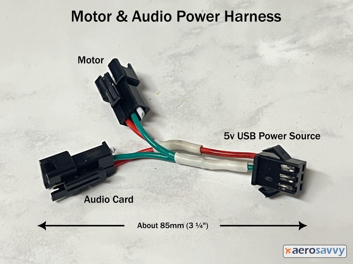 Motor-Audio Power Harness - AeroSavvy